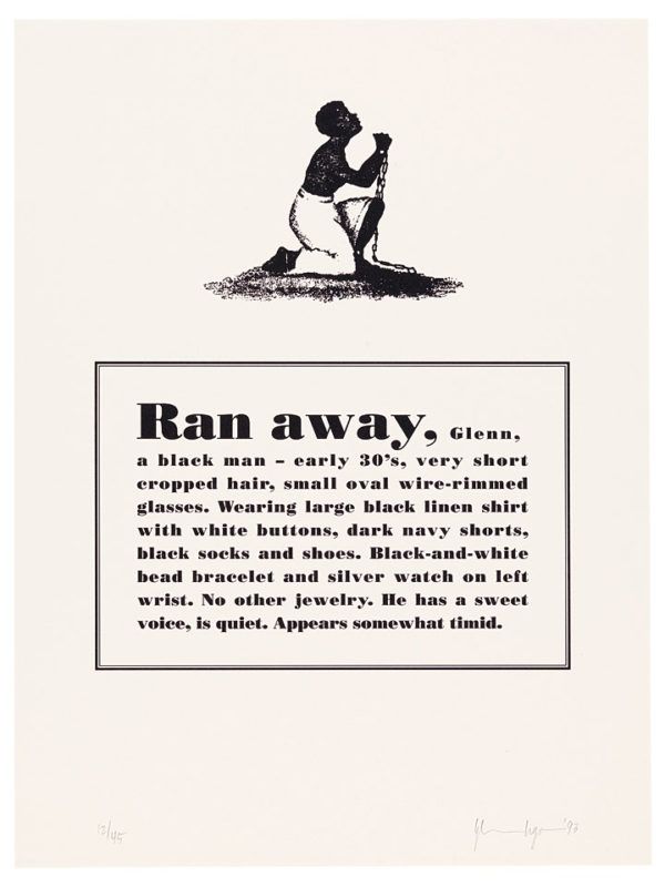 Glenn Ligon: Artwork Survey: 1990s | Art21